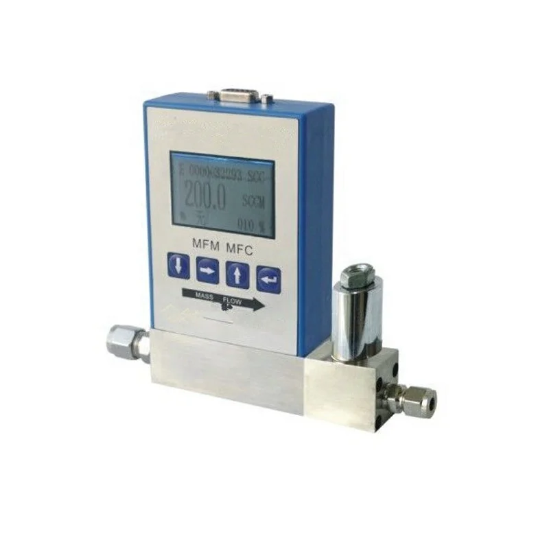 Compact Precision Stainless Steel Digital Hydrogen Gas Mass Flow ...
