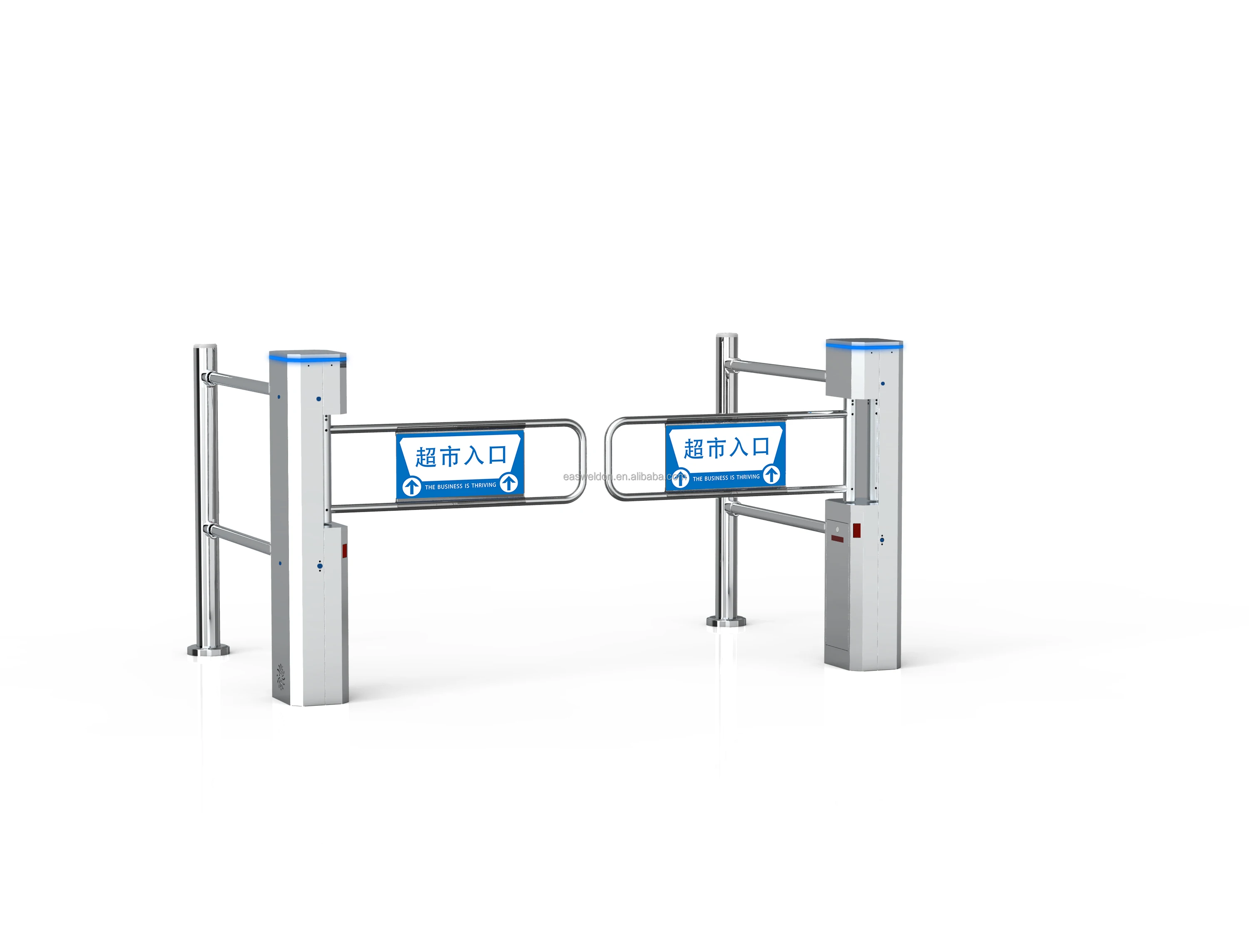 Electrical Sensor Supermarket Entrance System Gate Swing Gate with ...