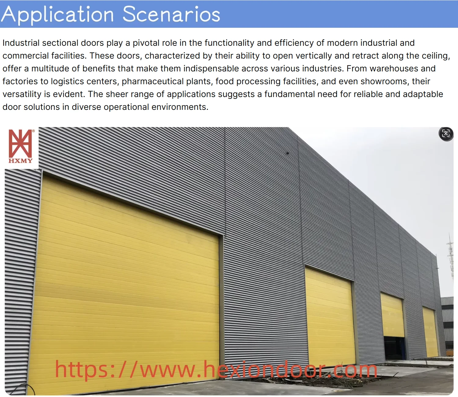 Large Industrial Doors Modern Design Steel Commercial Industrial Doors ...