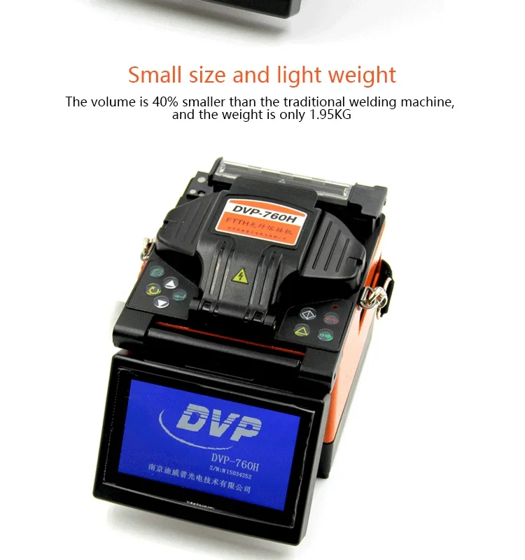 Optical Fiber Fusion Splicer DVP760 FTTH Fiber Optic Splicing Machine ...