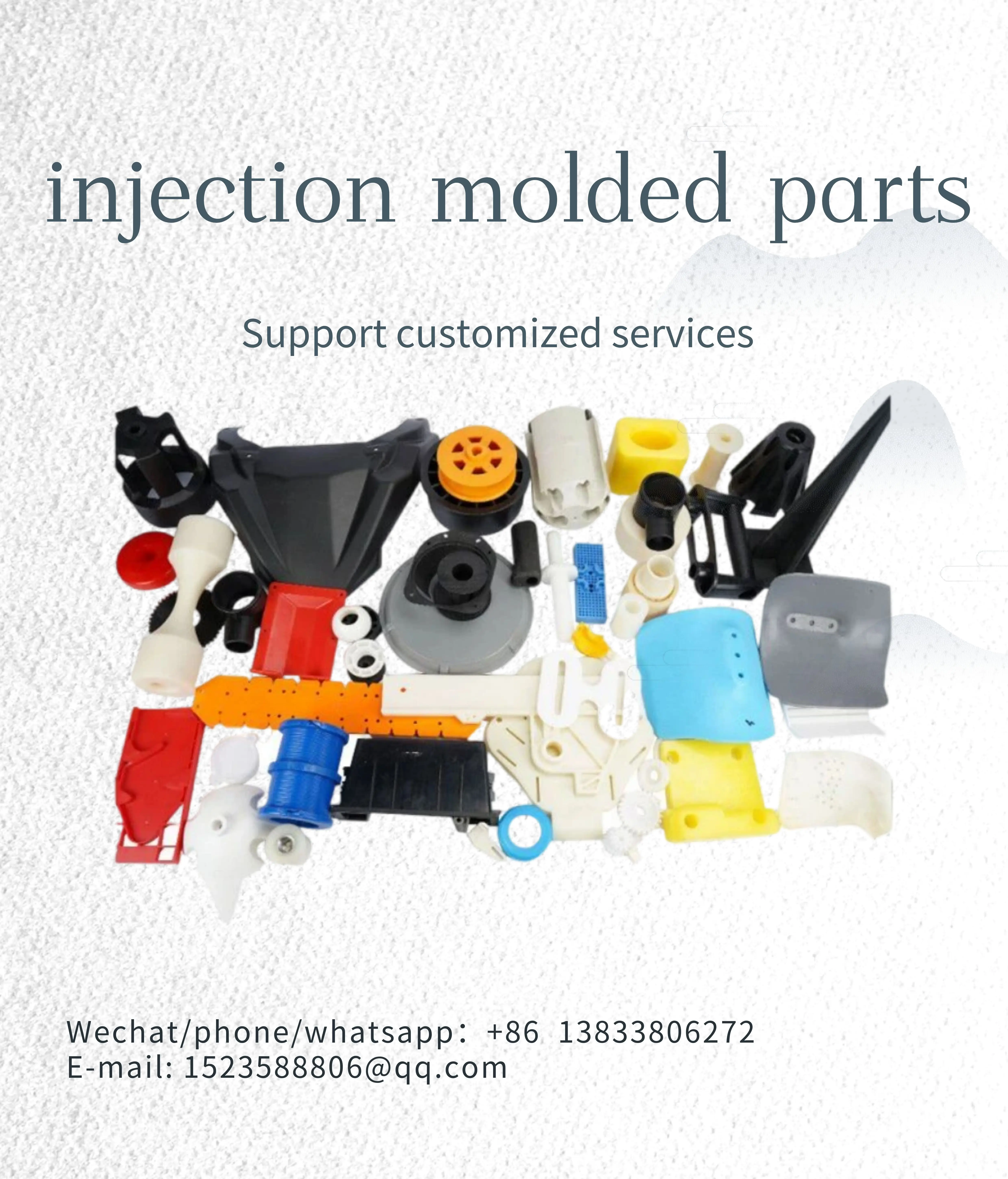 Molded Plastic Injection Parts Custom Plastic Molding Parts,Pe Pet Abs Pp Pc Pvc Peek Pa66 ...