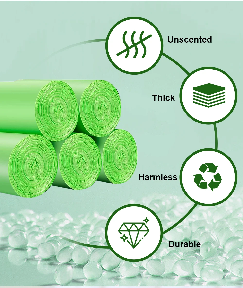 Heavy Duty Ldpe Big Recycle Eco Friendly Trash Garbage Bags Wholesale ...