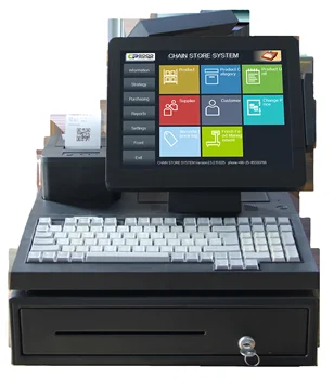 All-in-one 380plus Cash Register Terminal 12.1''/14'' Display With ...