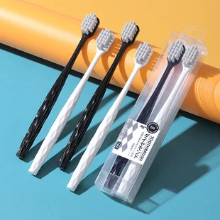 Japanese Round Handle Spiral Filament Toothbrush Wide Head Spiral ...