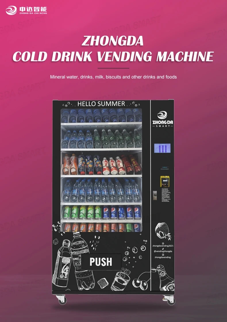 Malaysia Smart Drink Vending Machine With Qr Code Payment System - Buy ...