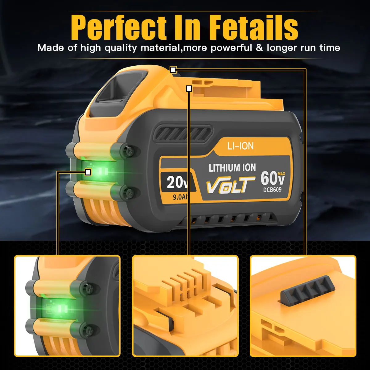 Cordless Drill Battery Replacement Power Tool Lithium Batteries ...