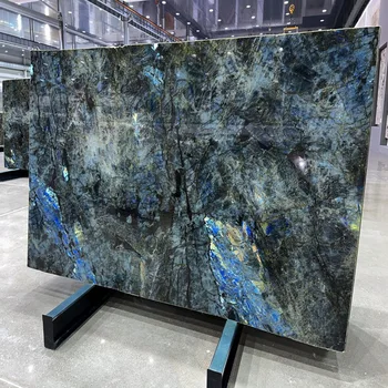 Madagascar Blue River Labradorite Granite Slabs For Kitchen Top Bar Top ...