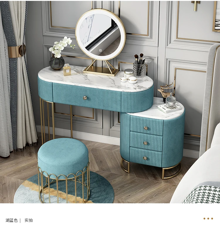 Modern Gold Legs Dresser Table Light Luxury Makeup Table Bedroom ...