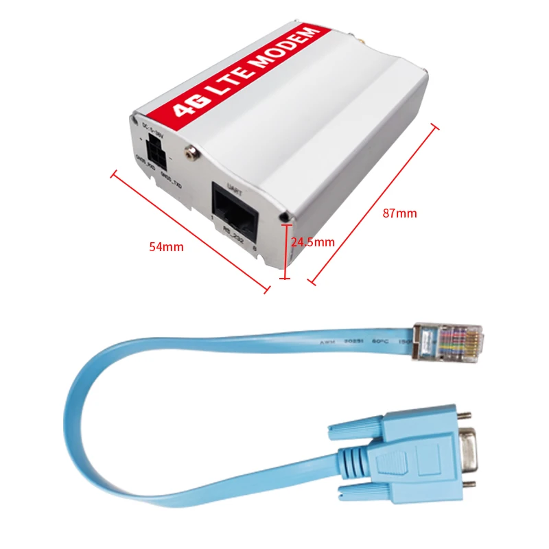 RS232 UART 4G LTE CAT4 Industrial Wireless Modem Quectel EC21/EC25