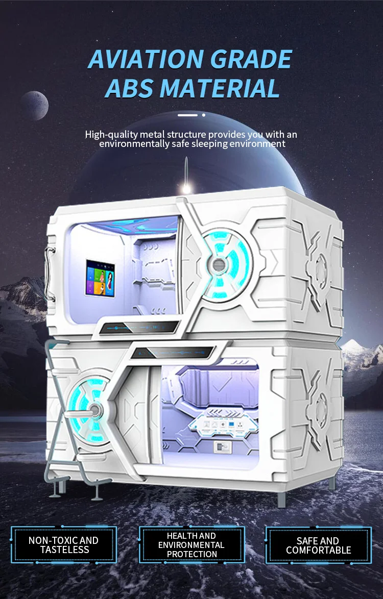 Modern Hotel Bed - Smart Capsule Pod for 3-5 Star Hotels