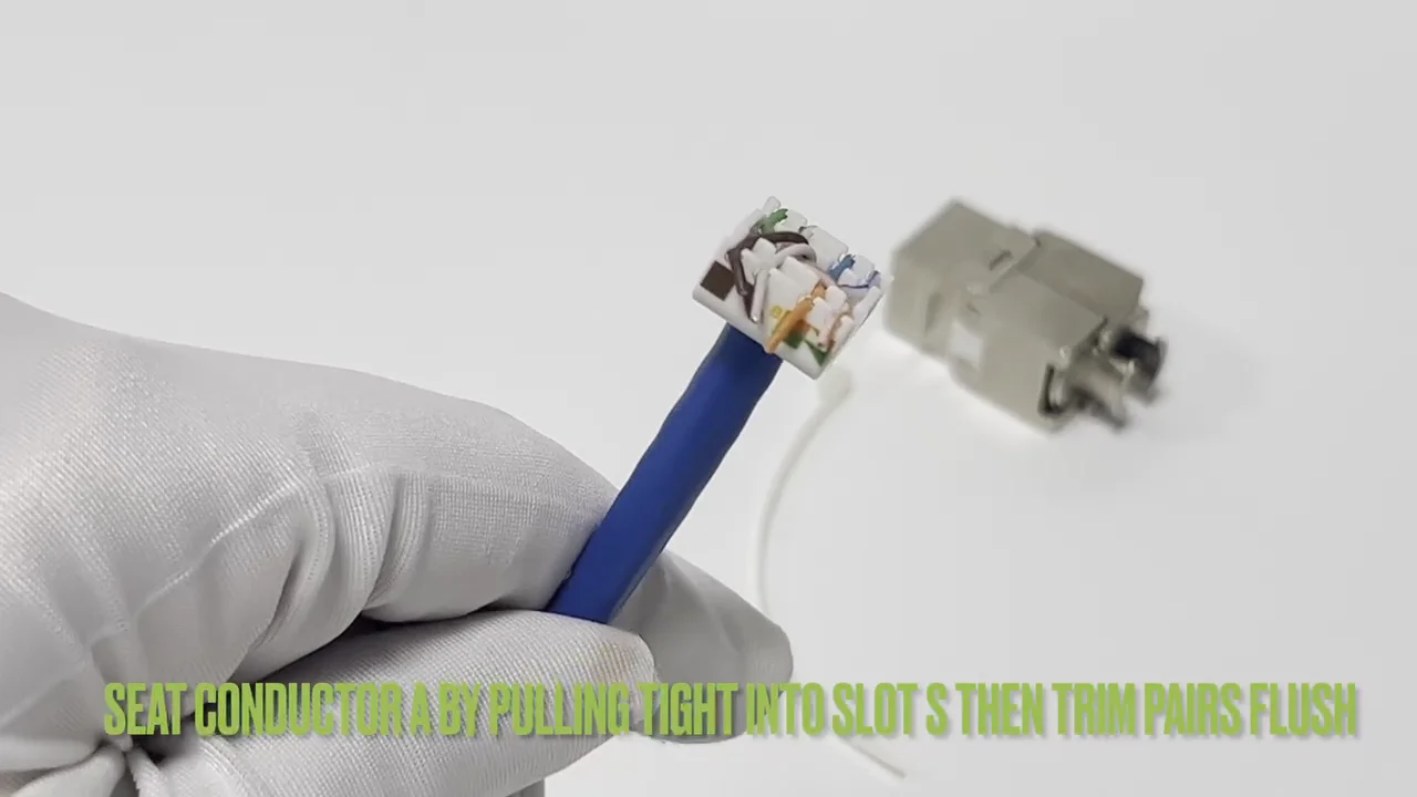 Rj45 Cat6a Cat7 Keystone Jack With Shielded Toolless 8p8c Keystone ...