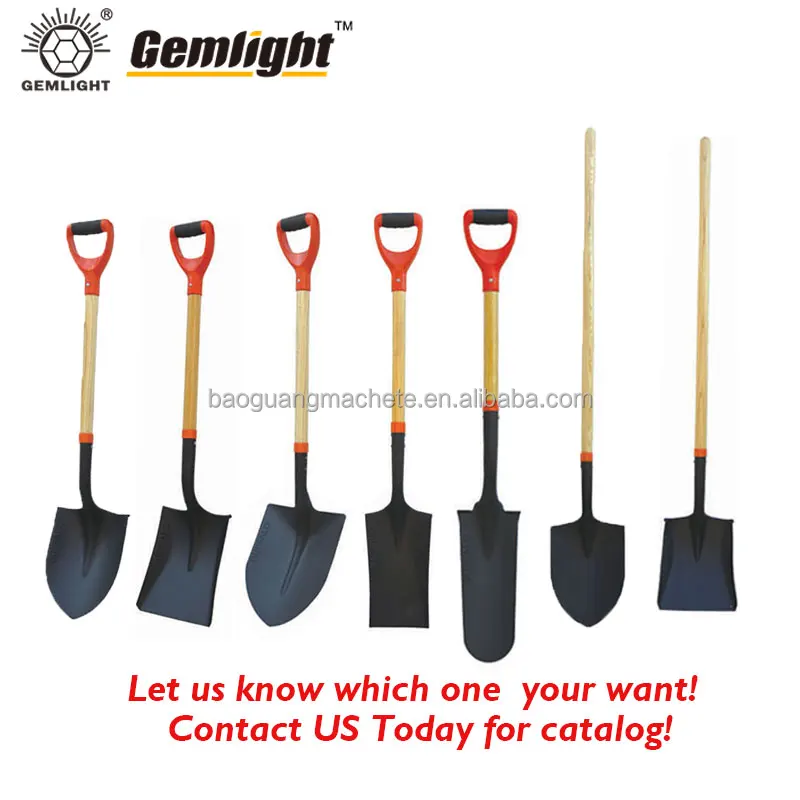 Offset Spade - D-Grip Hardwood Steel Shovel for Farming