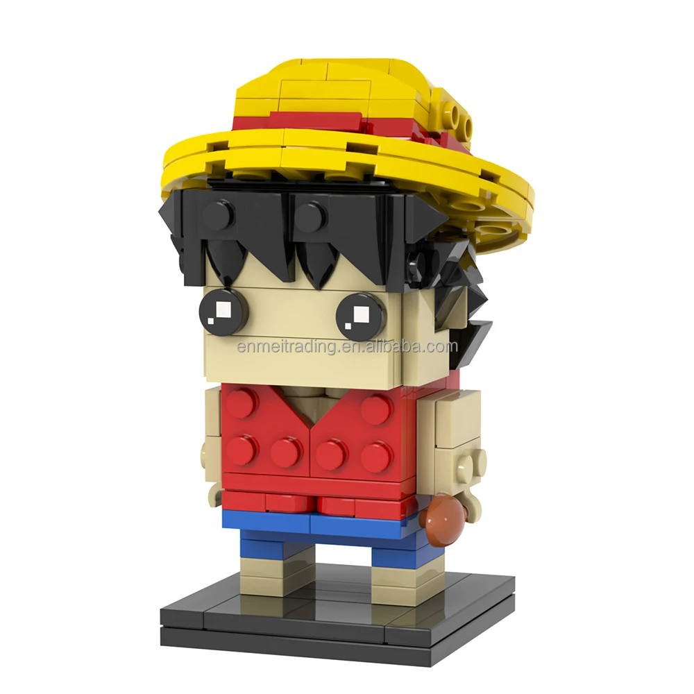 Anime doll ONE Luffy PIECE MOC Brick Sets Diy Building Blocks Sets for ...