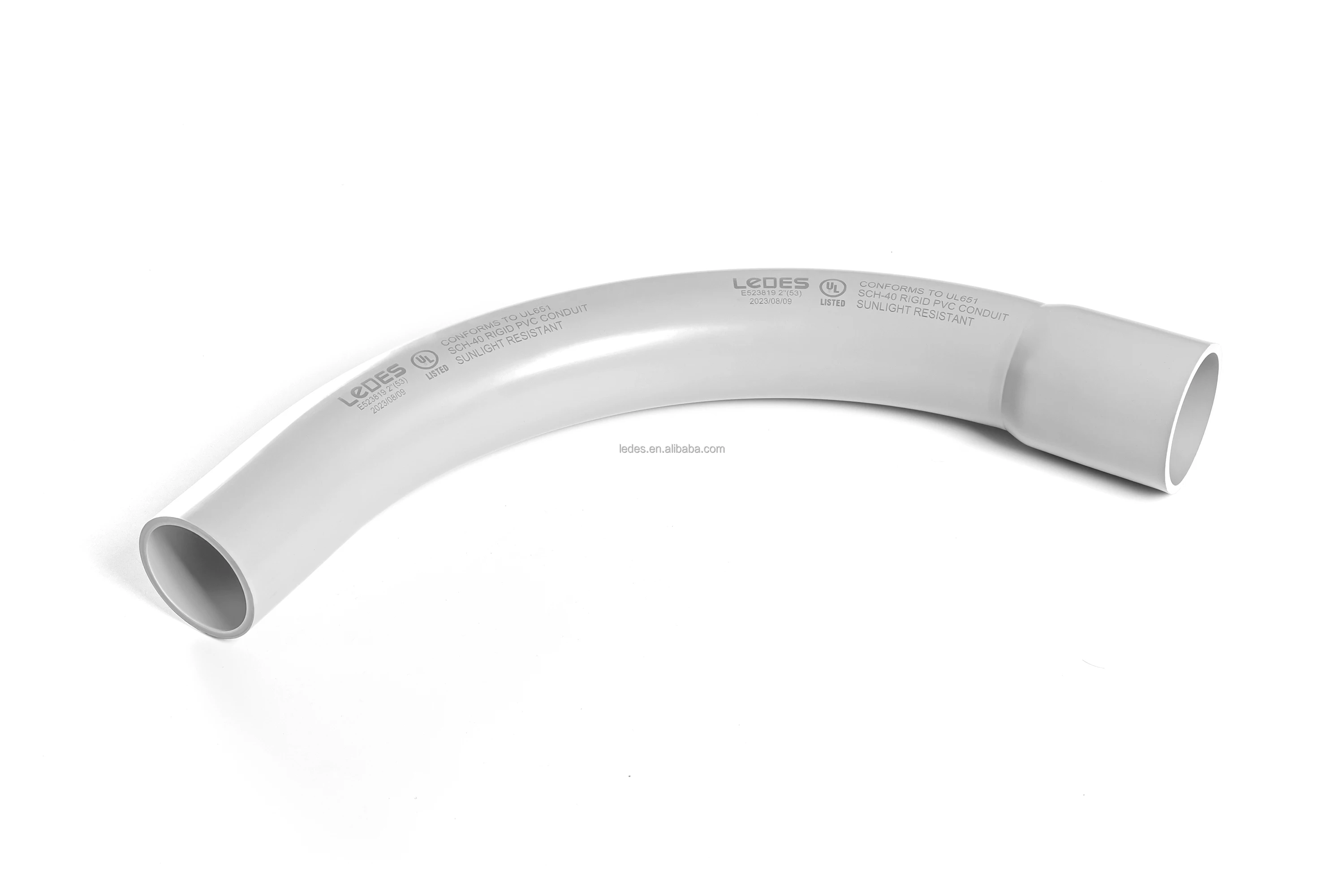 LeDES 4" PVC Conduit Fitting CSA Approved 3" 90° Degree Elbow PVC ...