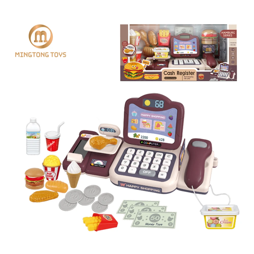 Preschool Kids Pretend Play House Simulation Shopping Cashier ...