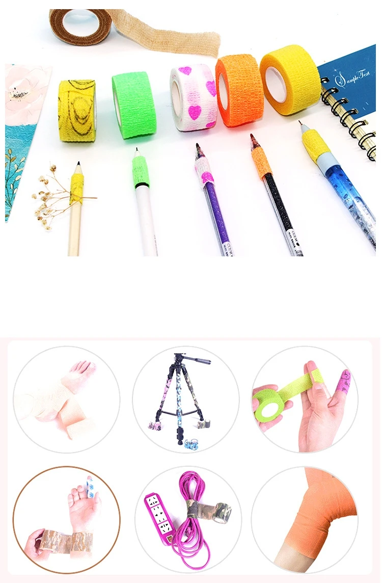 Compression Strong Elastic Cohesive Tape Thumb Nail Finger Protection ...