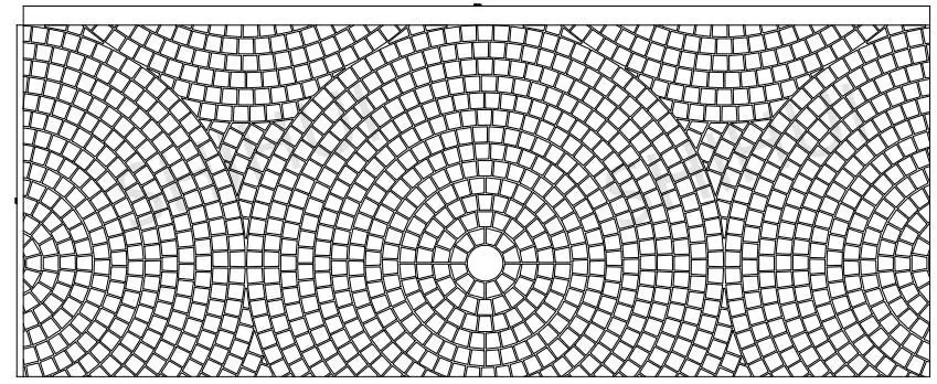 SHIHUI Outdoor Garden Natural Stone Mixed Granite Circular Pattern ...