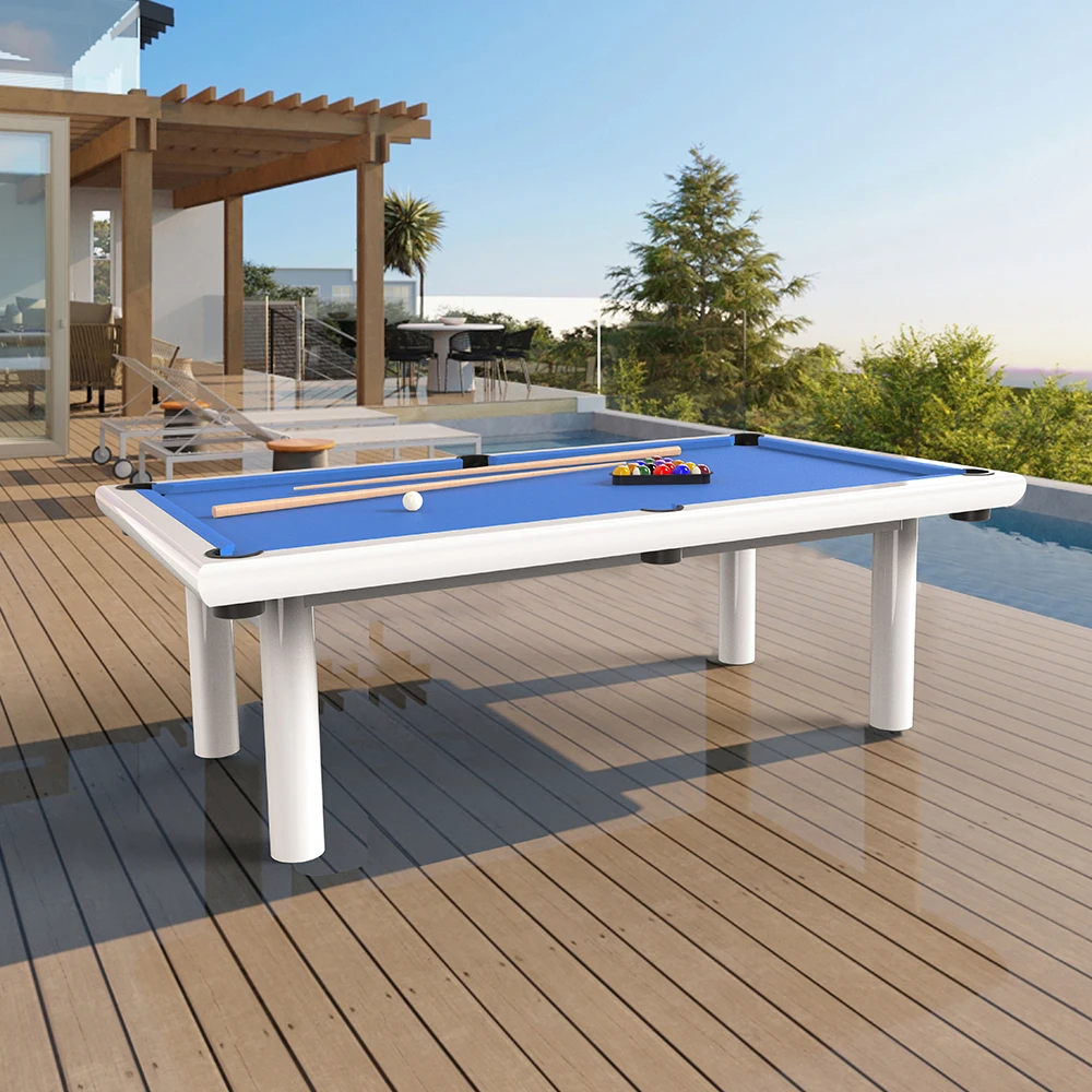 Outdoor Pool Table - Durable Aluminum Frame & Waterproof Slate