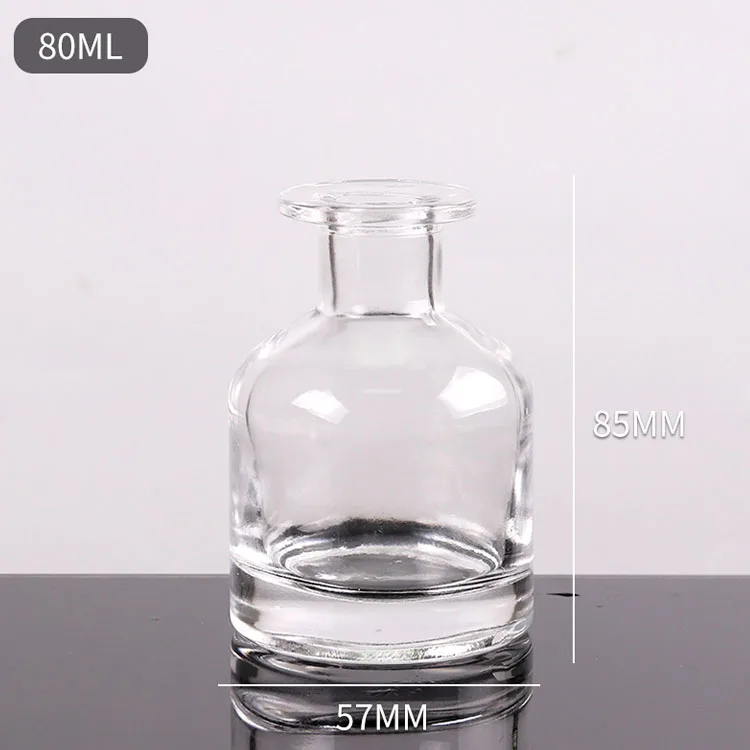 Luxury Round Empty Reed Glass Diffuser Perfume Bottle For Home - Buy ...