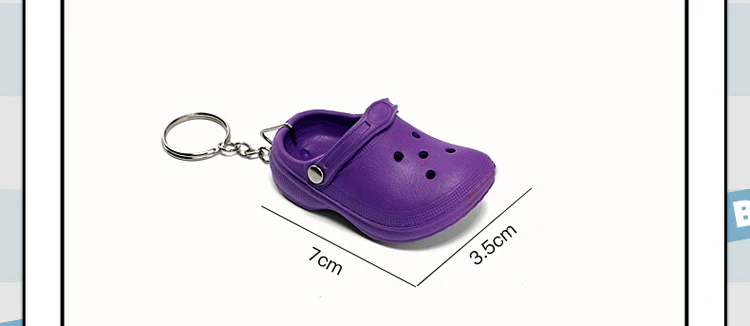 Wholesale Lovely Cute 3d Mini Eva Plastic Croc Key Chain Foam Hole ...