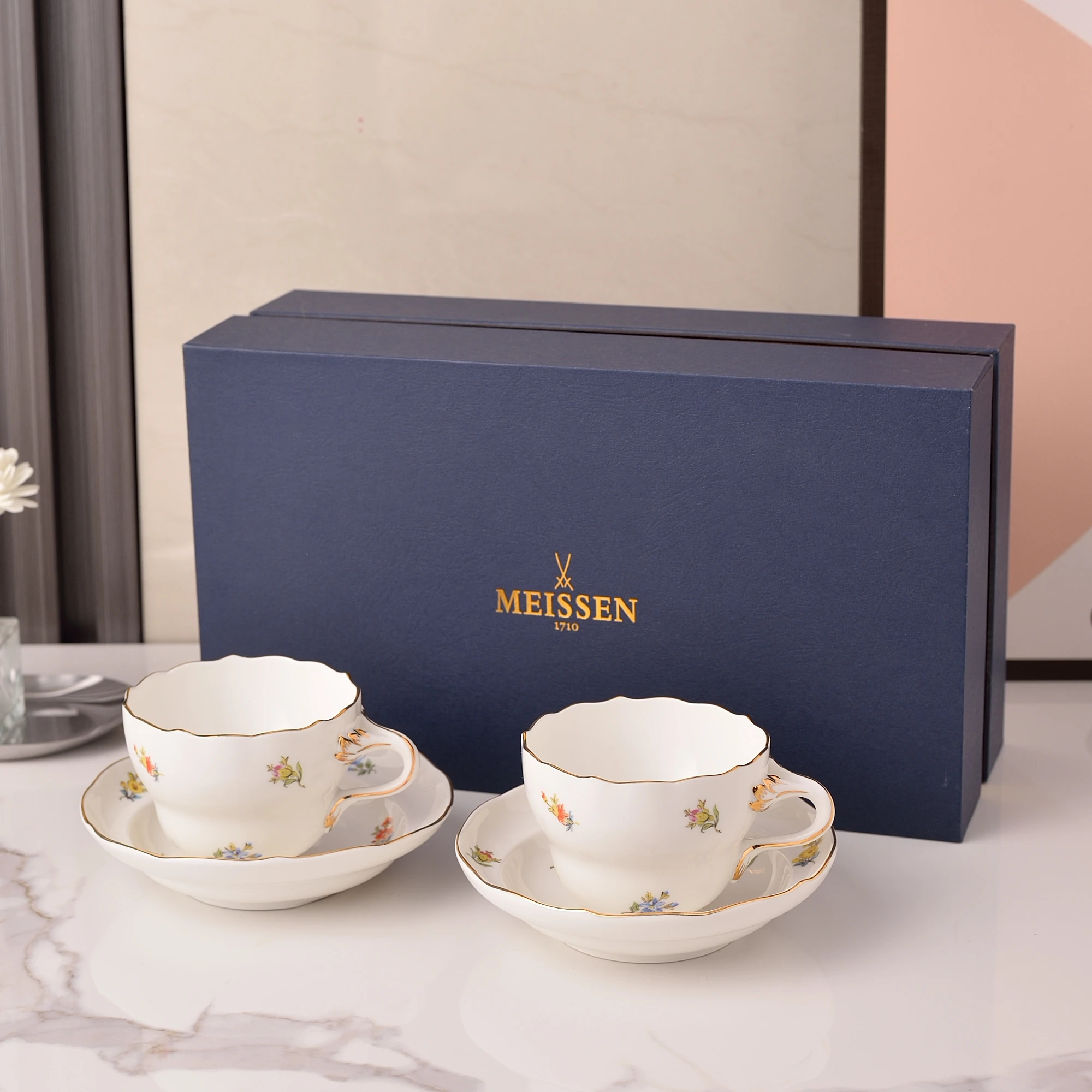 Fine Bone China Royal Tea Cup And Saucer New Design 4pcs Cups Set ...