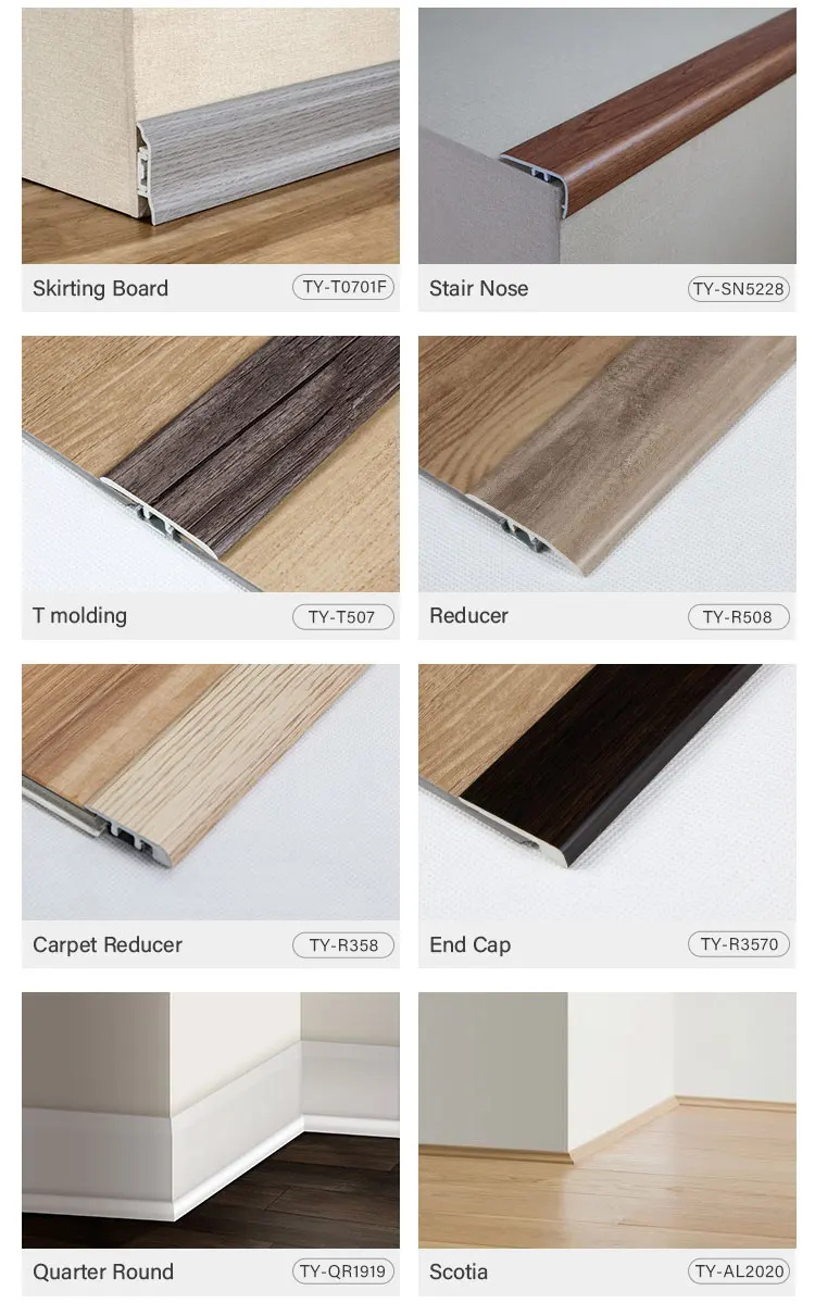 Flooring Trim Wood Mdf Spc Pvc Scotia Beading Quarter Round Skirting ...