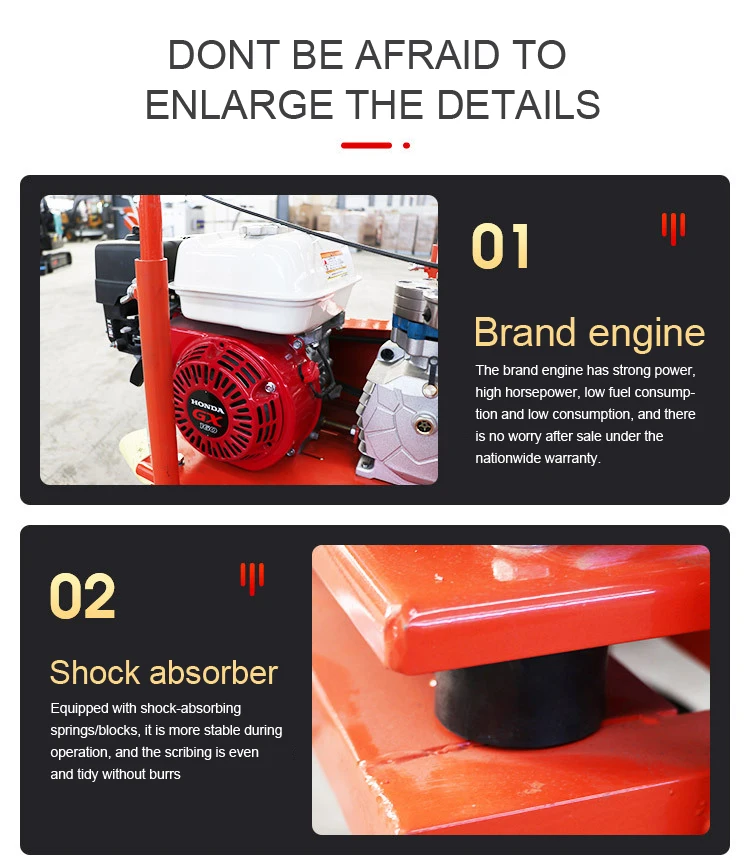 High Efficiency Road Marking Machine - Hand Push Gasoline Engine