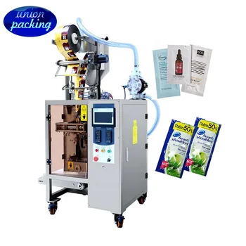 Automatic Shampoo Lotion Sachet Cosmetic Sample Packet Packing Machine ...