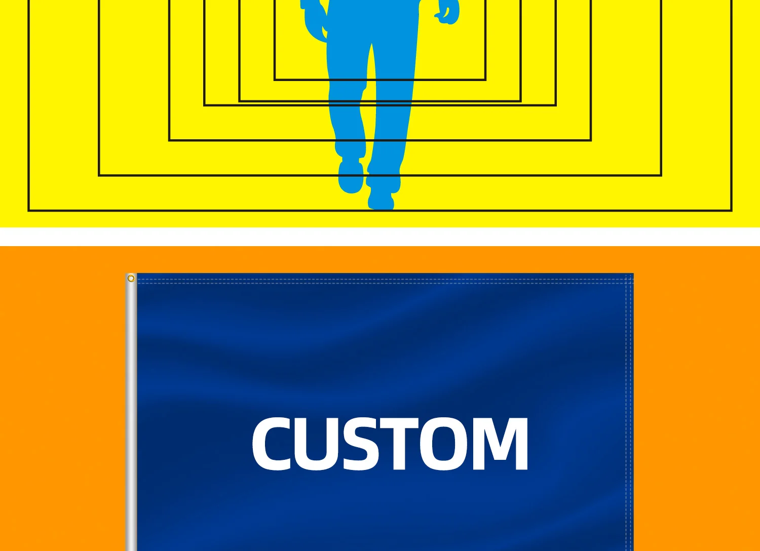 Custom Polyester Flags - Durable Outdoor Promotional Tools