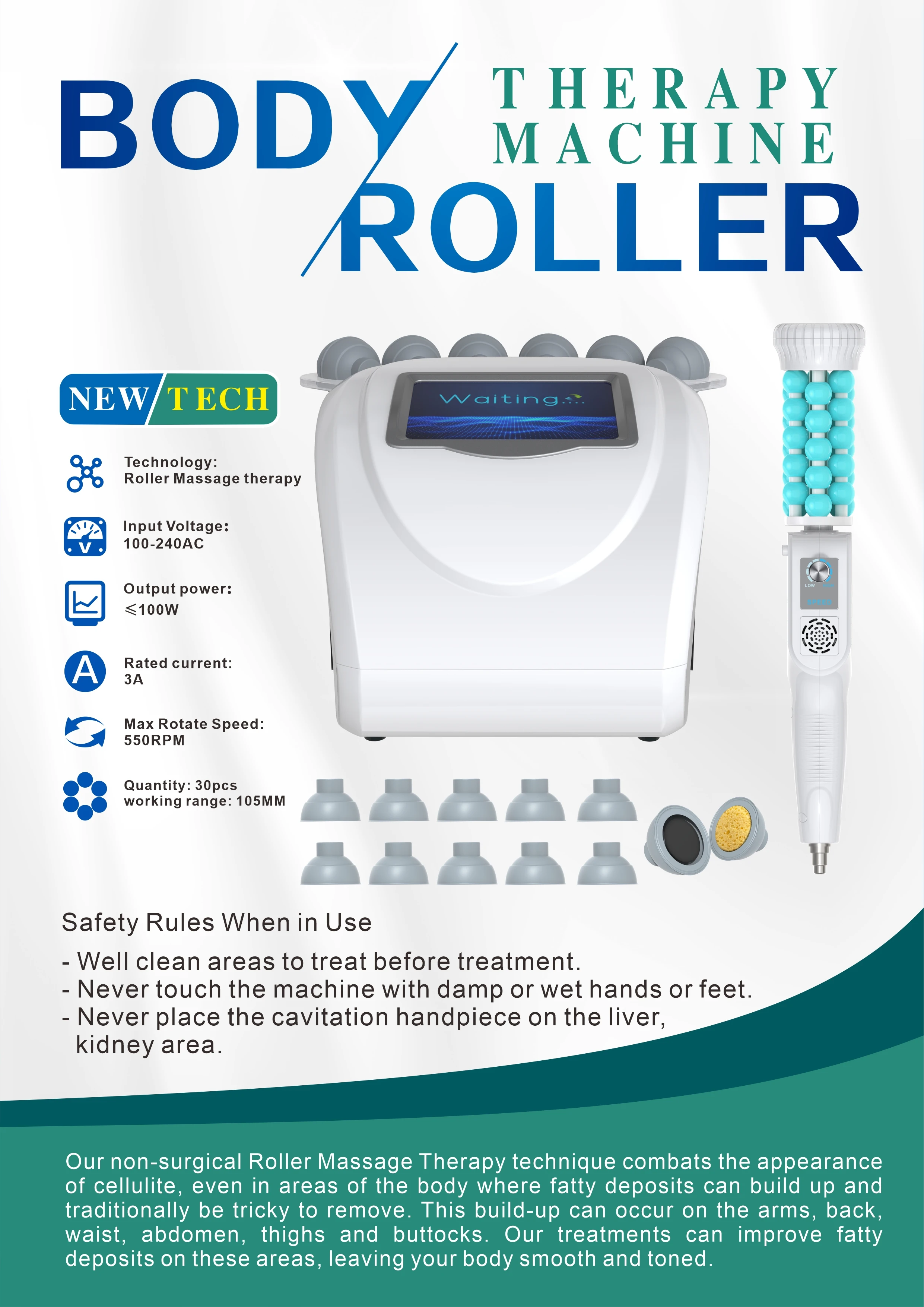 Physiotherapy Instrument Inner Ball Roller Shaper Massager Fat ...