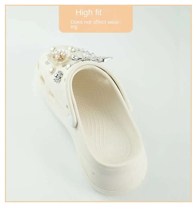 Lady Bogg Bag Rhinestones Butterfly Pp Flower Shoe Chain Charms For ...