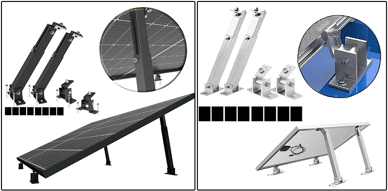 Adjustable Aluminum Roof Triangle Stand Solar Panel Mounting Bracket ...
