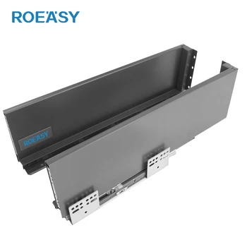 Roeasy Slim Drawer Box Soft Close Drawer Slide Double Wall Metal Box ...