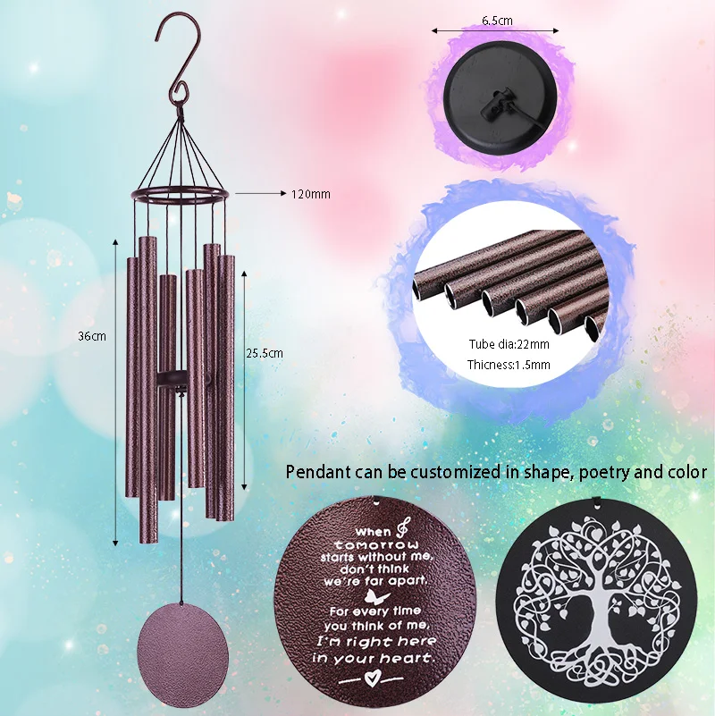 Large Metal Outdoor Clearance Sympathy Wind Chimes For Outside Deep ...