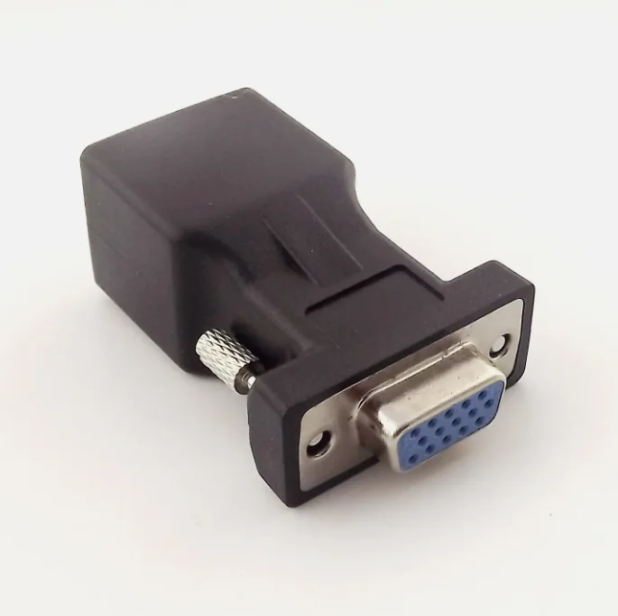 RJ45 Female to DB15 VGA Female Extender Network Adapter| Alibaba.com