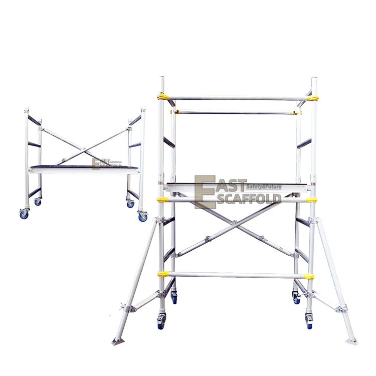 Mobile Rolling Folding Work Platform Aluminium Extendable Mini ...
