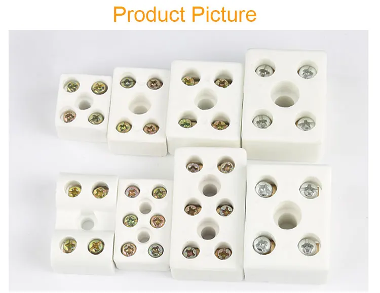 High Temperature Ceramic Wire Terminal Connector Block - Buy Ceramic ...