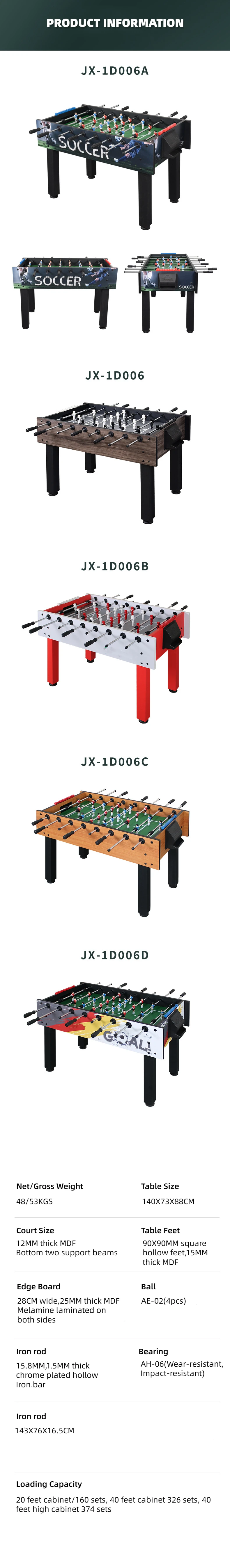 Custom Standard Foosball Table For Adults Game Desktop Soccer Football ...