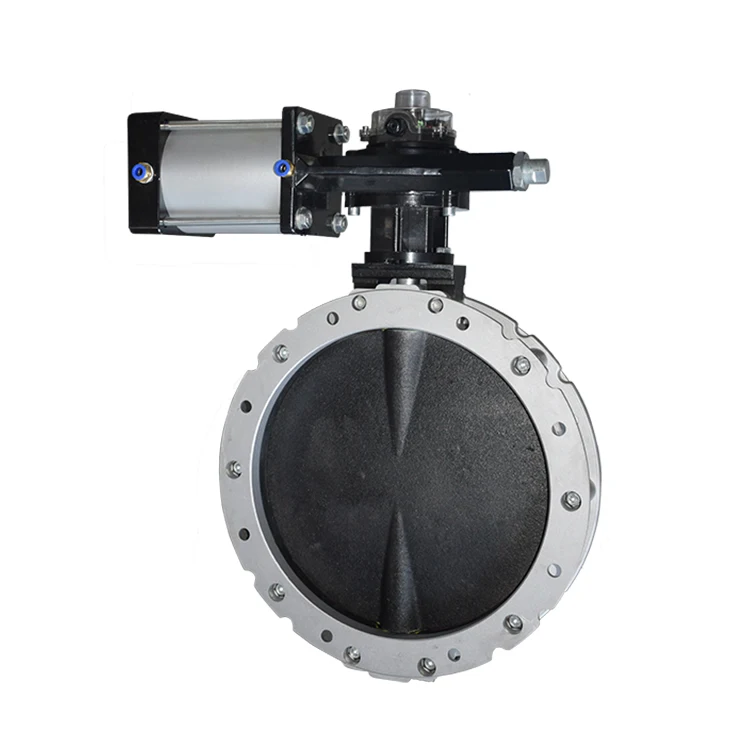 Mandiwi Pneumatic Valve Powder Butterfly Valves DN300 with Solenoid ...