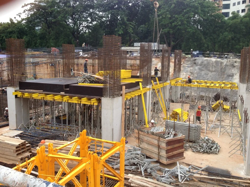 ZEEMO Formwork System for Efficient Concrete Column Building