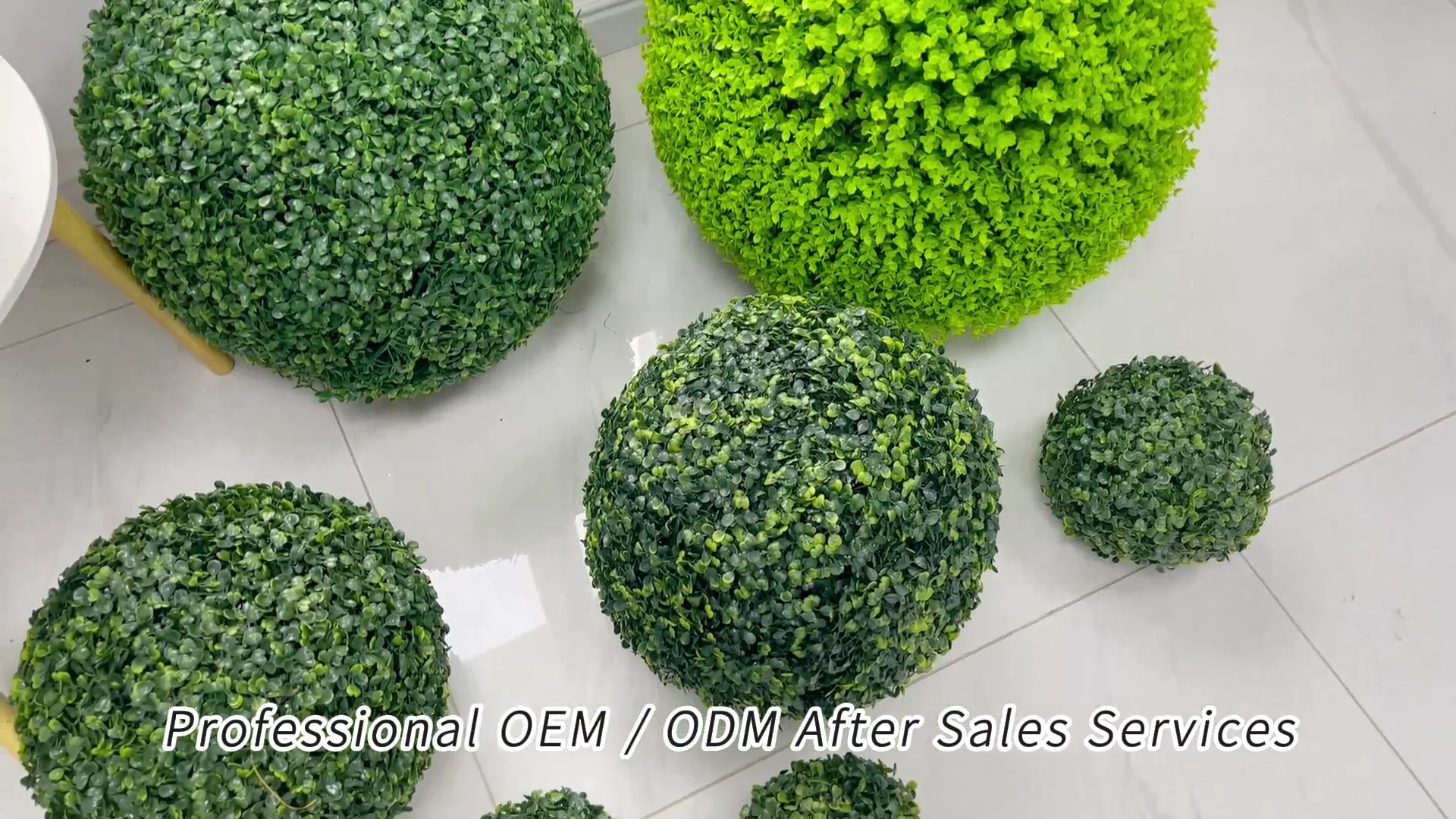 Custom Colorful Artificial Plant Topiary Ball Faux Boxwood Grass Balls ...