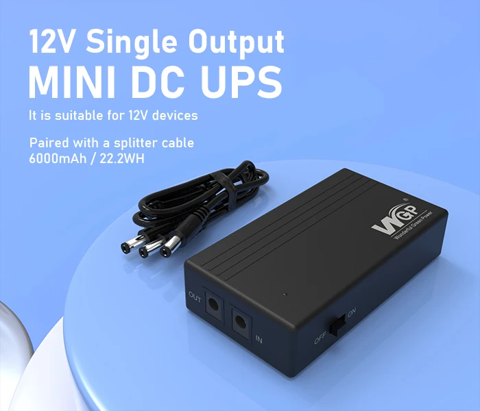 Wgp 12v 2a Dc Ups Modem Camera 12volt 12 V 12-2a Battery Backup Power ...