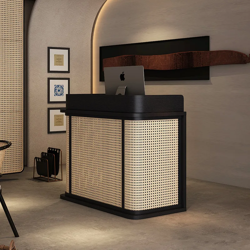 Rattan Style Design Reception Desk Wholesaler Reception Desk Company ...