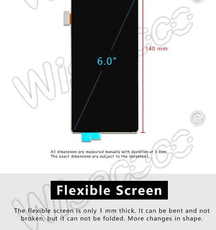 6 Inch Flexible OLED Display - High Resolution & Brightness