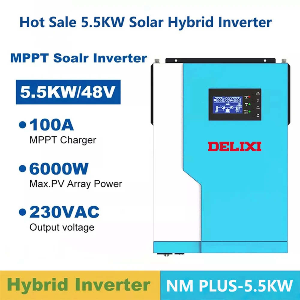 Delixi Dc/ac Inverters 5kva Hybrid Off Grid Solar Inverter For Sun ...