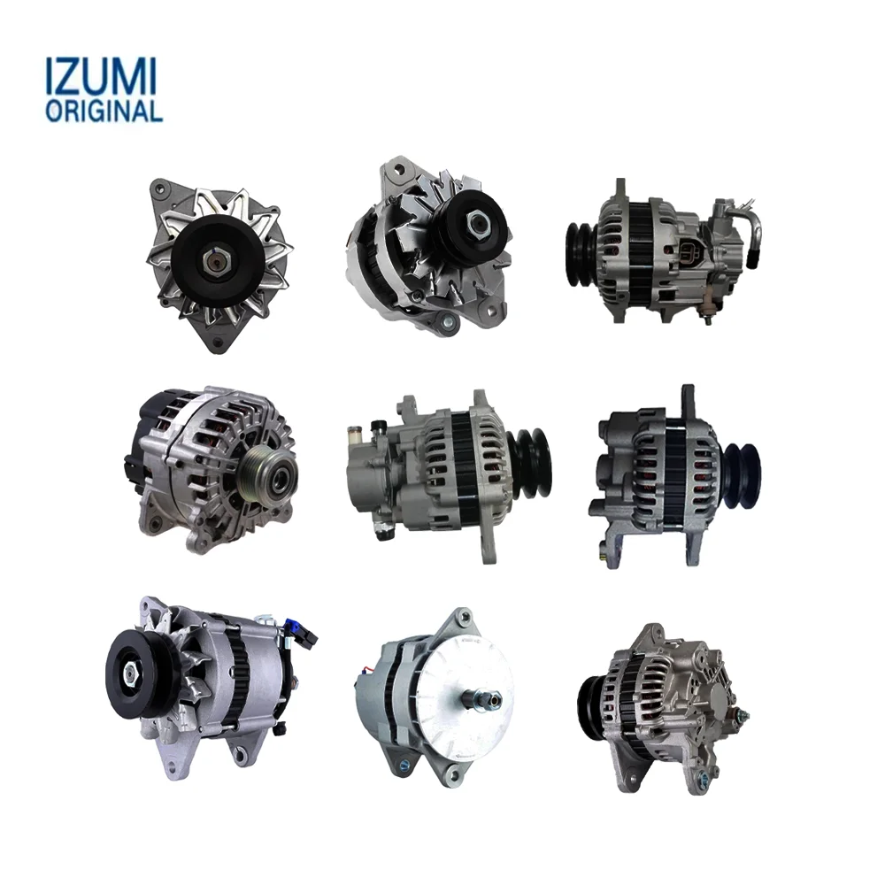 IZUMI ORIGINAL Alternator for ISUZU 24v 4HF1 diesel engine starter ...