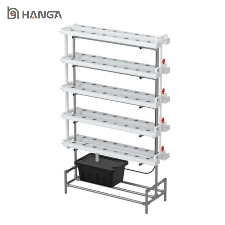 Small Vertical 5 Layers Wall Hydroponic System Rack Nft Channels for ...
