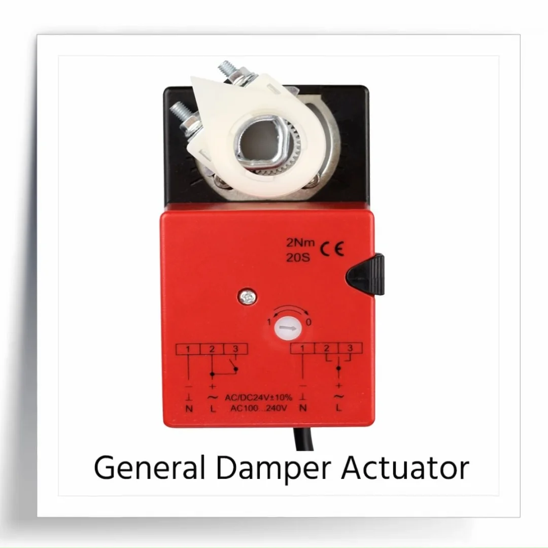 2nm Ac/dc Modulating 24v Damper Actuator Damper Electric Hvac System ...