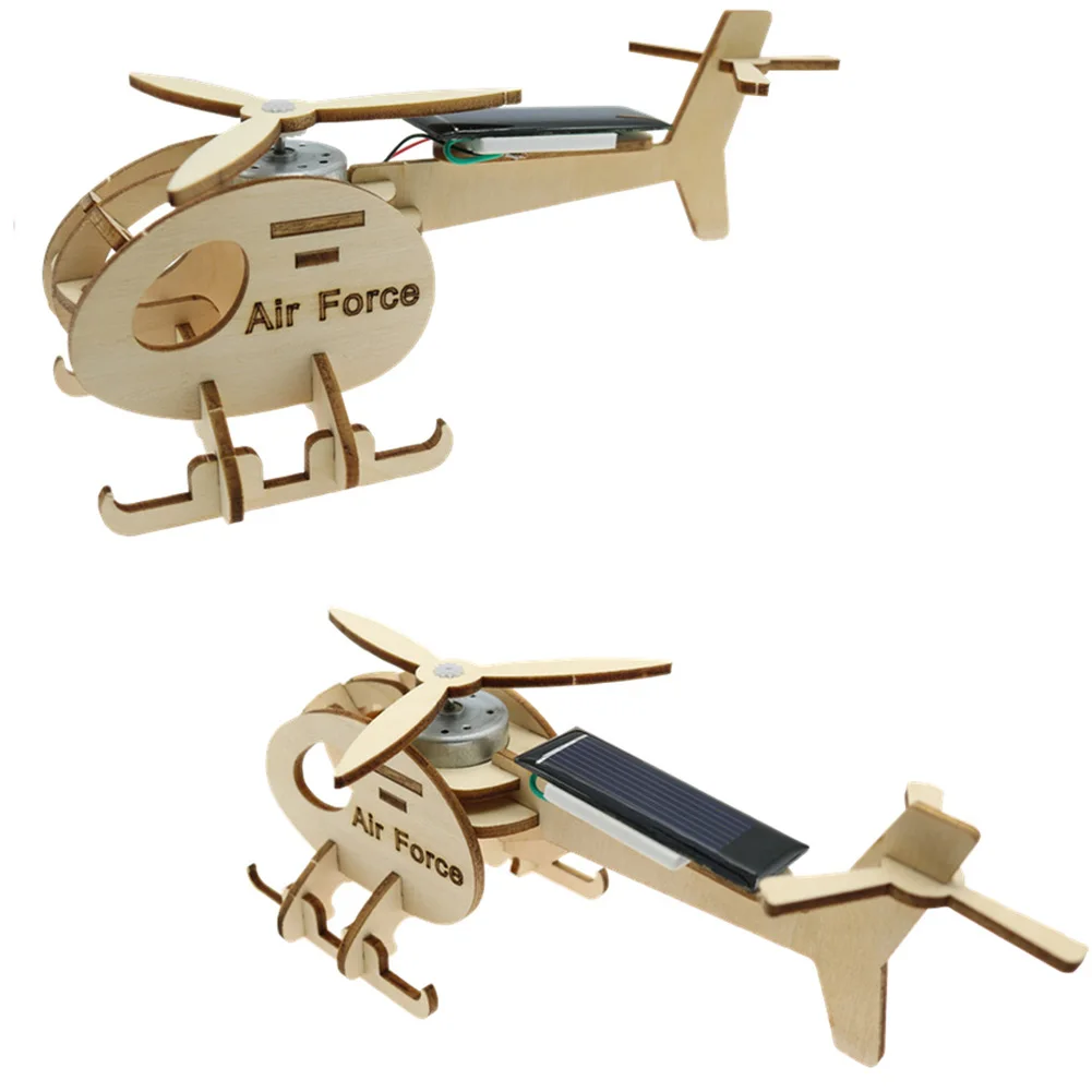 Mini Solar Airplane Helicopter DIY Models & Building Toy Science ...