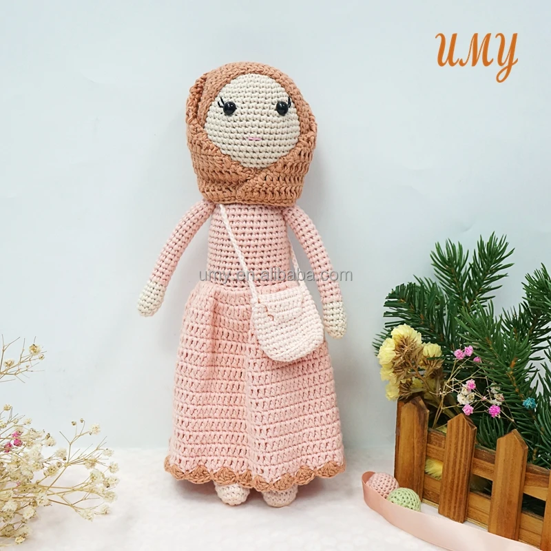 Baby Knitted Islamic Crochet Tricot Dolls Hijab Muslim